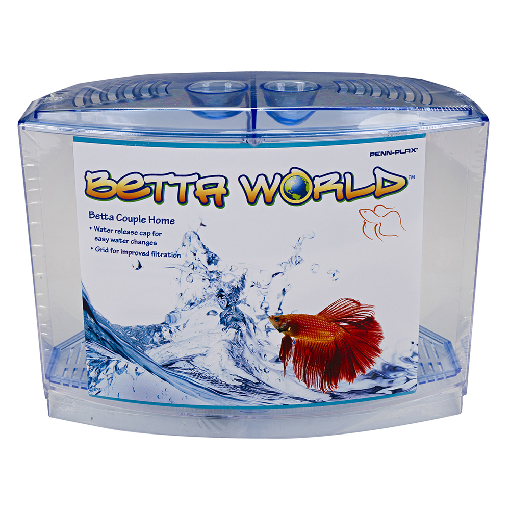 Penn-Plax eOrder | Betta World Bow Front Double Tank Kit - Medium