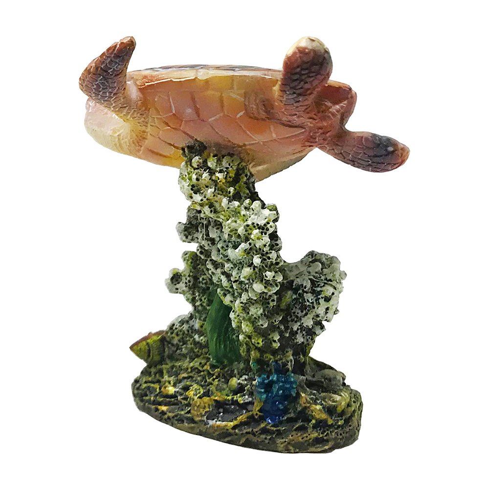 Penn-Plax eOrder | Tide & Treasure™ Sea Turtle & Coral - Small